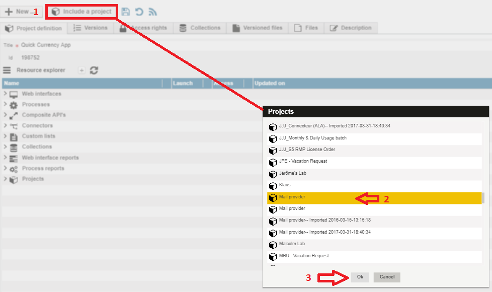RunMyProcess User Guide » Building a Quick Application